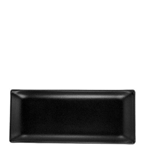 Black Melamine 12 inch Rectangle Tray - MCIC