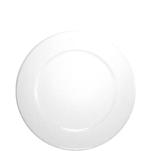 White Melamine 12 inch Round Plate - MCIC